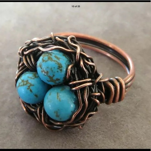 Pink Magnolia | Jewelry | New Antique Gold Bird Nest Ring | Poshmark